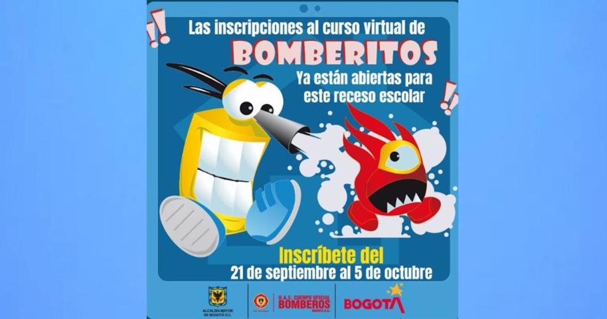 En el receso escolar inscríbete al curso virtual bomberitos | Bogota.gov.co