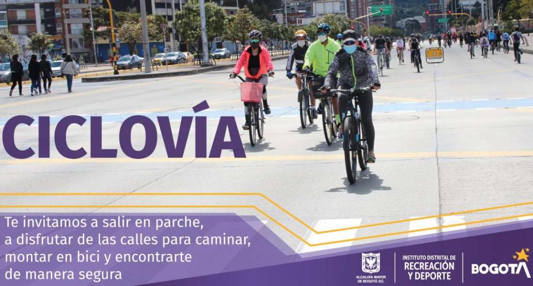 Horarios y rutas de la Ciclovía bogotana los domingos y festivos ...